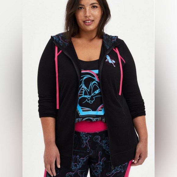 torrid | Jackets & Coats | Torrid Space Jam 2 Lola Bunny Zipup Hoodie ...